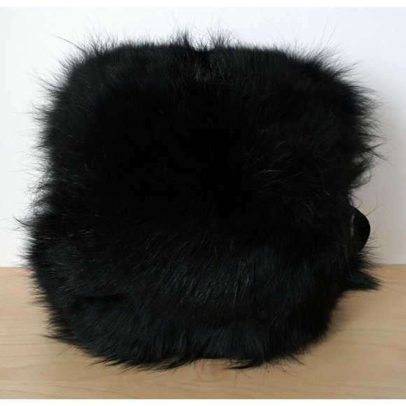 Accessories | Genuine Vintage Black Fox Fur Hand Warmer Zip Pocket Muff ...